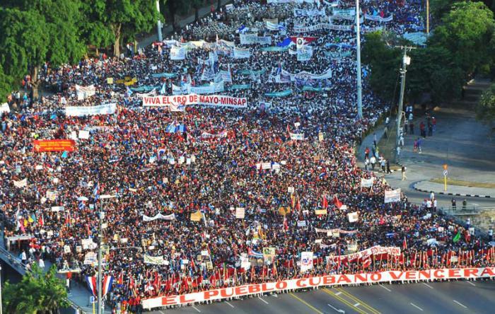 May Day International Brigaide in Havana Cuba – Malta Cuba